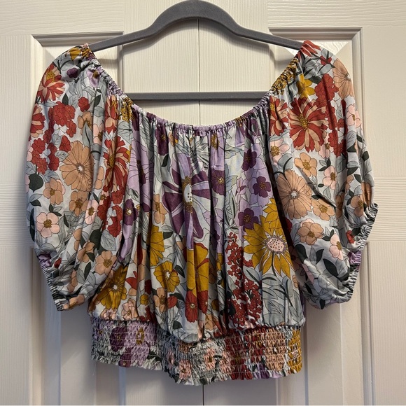 Petal & Pup | Tops | Petal Pup Off The Shoulder Boho Floral Top | Poshmark